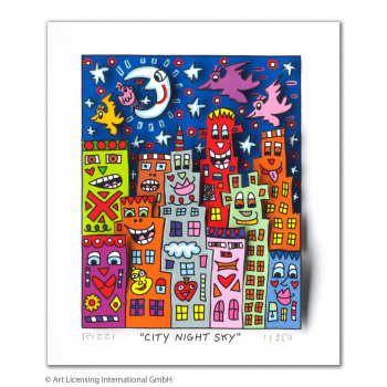 CITY NIGHT SKY von James Rizzi | FancyPics